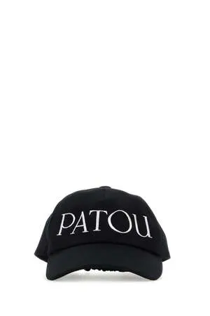 PATOU Cotton Baseball Cap - Black