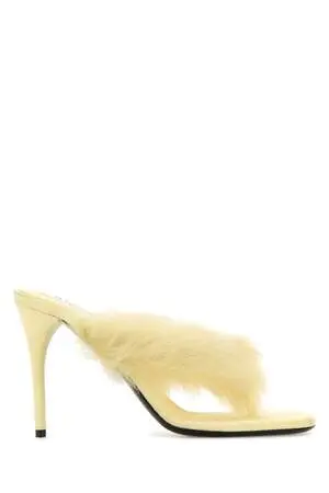 Alaïa Leather Thong Sandals With 9 Cm Heel