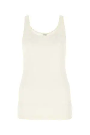 SAINT LAURENT SAINT LAURENT Ribbed Modal Blend Tank Top
