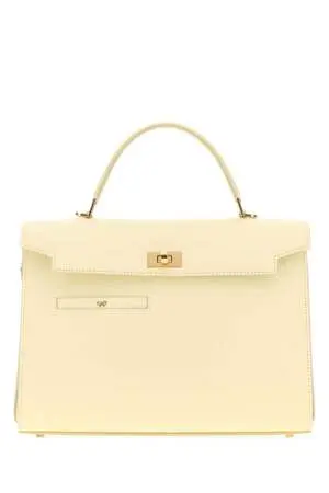 ANYA HINDMARCH Mortimer Leather Handbag, 26 Cm X 19 Cm X 10 Cm - Yellow