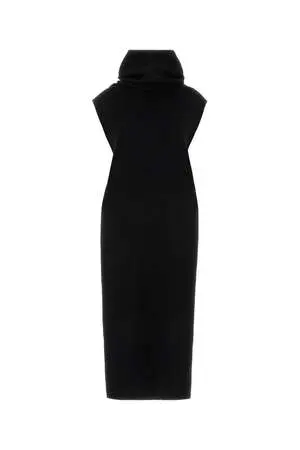 Alaïa Cashmere Blend High Neck Sleeveless Top - Black