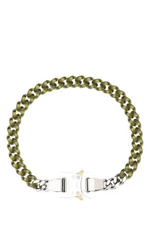 1017 Alyx 9sm Two-tone Nylon And Brass Necklace