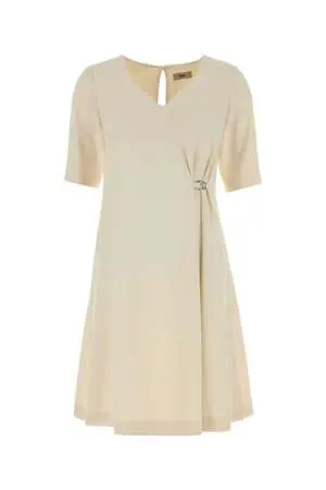 Herno Stretch Crepe Mini Dress - White