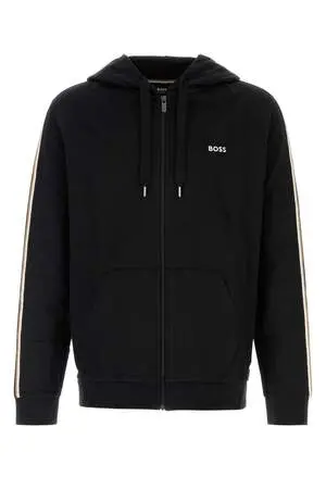 BOSS Cotton Crewneck Sweatshirt - Black