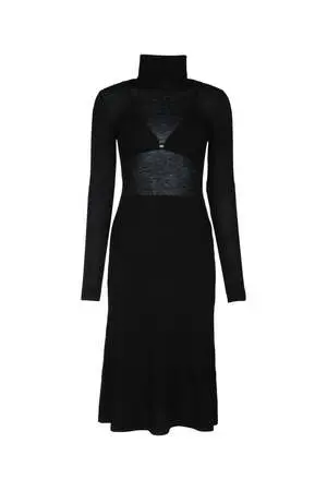Elisabetta Franchi High-neck Midi Gown