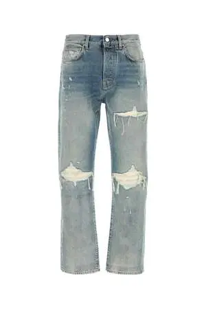 Amiri Distressed Denim Jeans - Light Blue
