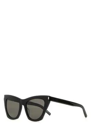 Saint Laurent Sl 214 Acetate Cat Eye Sunglasses - Black
