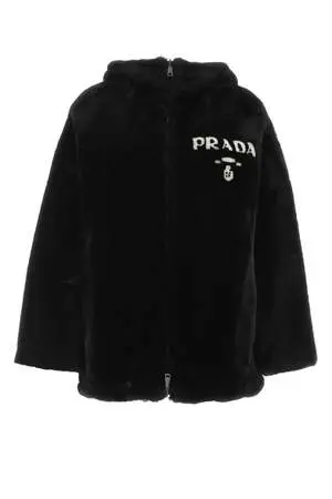 Prada Reversible Shearling Jacket With Fur Texture