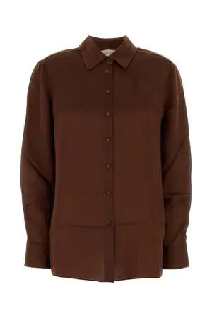Zimmermann Satin Hypnotic Shirt - Brown