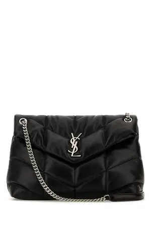 Saint Laurent Nappa Leather Puffer Shoulder Handbag