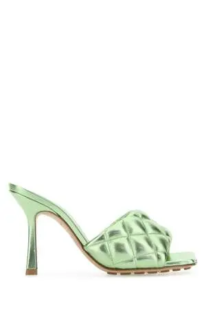 Bottega Veneta Lightly Padded Nappa Leather Sandals With 9.5 Cm Heel