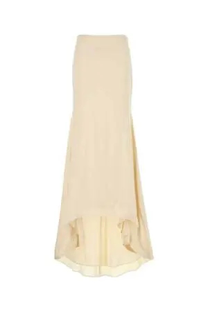 ARMARIUM Rima Satin Silk-blend Midi Skirt - Yellow
