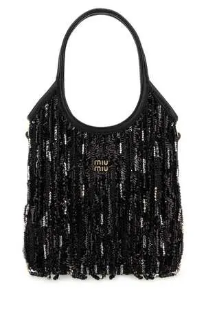 Miu Miu Embellished Sequined Mini Handbag