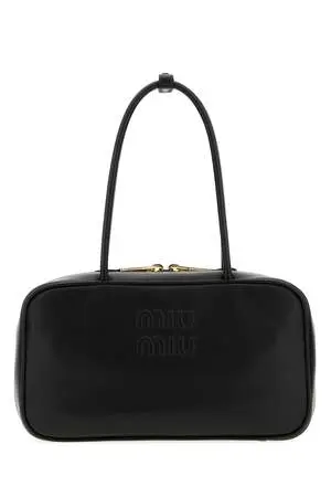 Miu Miu 100% Calfskin Leather Shoulder Handbag