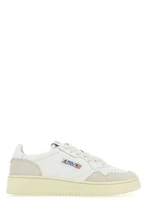 AUTRY Medalist Leather And Suede Lace-up Sneakers - Multicoloured