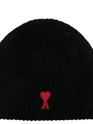 AMI Paris De Coeur Wool Beanie