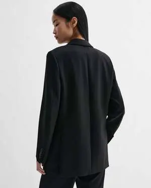 Veronica De Piante Sebastian Blazer In Stretch Wool Twill - Black