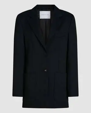 Veronica De Piante Sebastian Blazer In Stretch Wool Twill - Black
