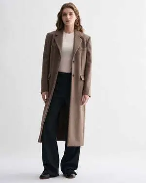 Veronica De Piante Freya Coat In Wool Cashmere
