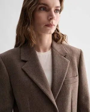 Veronica De Piante Freya Coat In Wool Cashmere