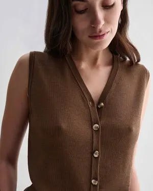 Veronica De Piante Alice Merino Wool Vest
