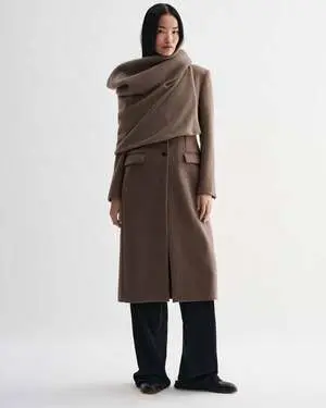 Veronica De Piante Caro Snood In Wool Cashmere - Camel