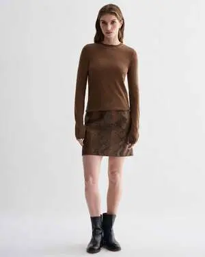 Veronica De Piante Joey Sweater In Superfine Merino - Camel