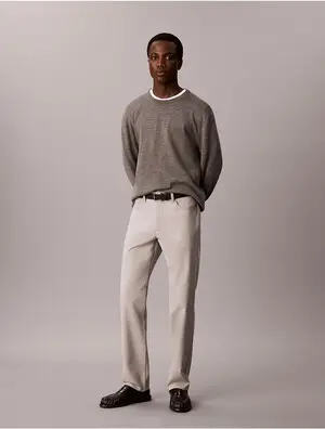 Calvin Klein Straight Stretch 5-pocket Pants - Alloy