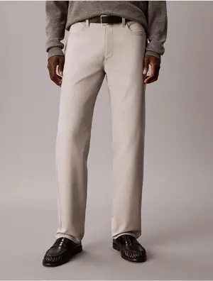Calvin Klein Straight Stretch 5-pocket Pants - Alloy