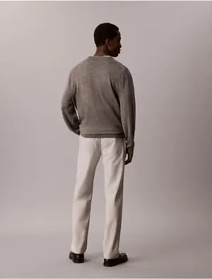 Calvin Klein Straight Stretch 5-pocket Pants - Alloy