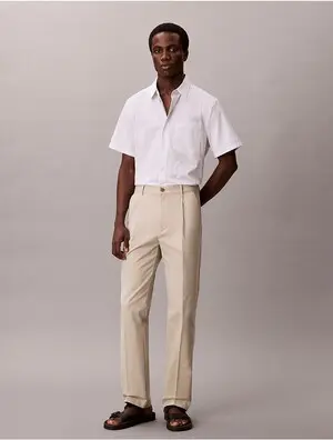 Calvin Klein Sateen Chino Pants - Ancient Marble