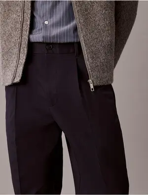 Calvin Klein Sateen Chino Pants - Dark Sapphire