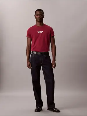 Calvin Klein All Caps Tee - Rhododendron