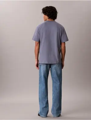 Calvin Klein Distressed Monologo Graphic Tee - Grisaille