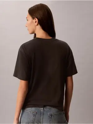 Calvin Klein Hearts Print Boxy T-shirt - Black