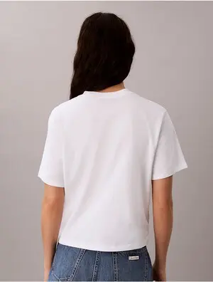 Calvin Klein Hearts Print Boxy T-shirt - Bright White