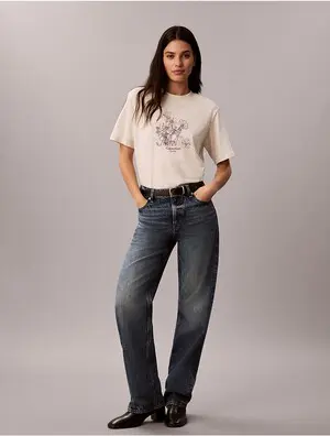 Calvin Klein Floral Print Boxy T-shirt