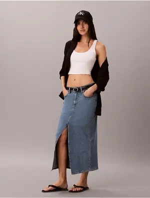 Calvin Klein Denim Maxi Skirt