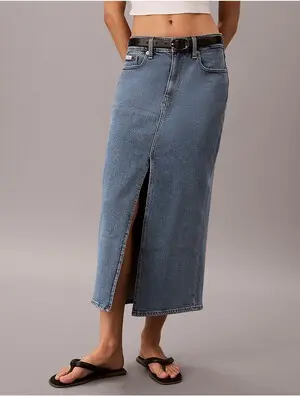 Calvin Klein Denim Maxi Skirt