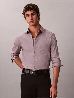 Calvin Klein Oxford Classic Button-down Shirt - Raspberry Truffle