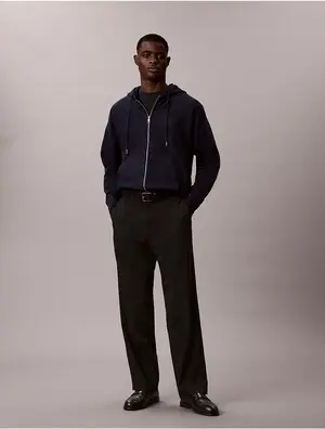 Calvin Klein Premium Terry Emblem Logo Zip Hoodie