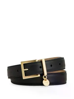 TOD'S Logo Charm Belt - Black