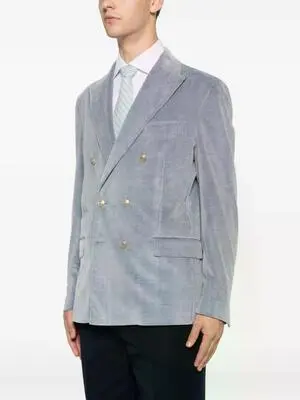 Eleventy Double-breasted Corduroy Blazer
