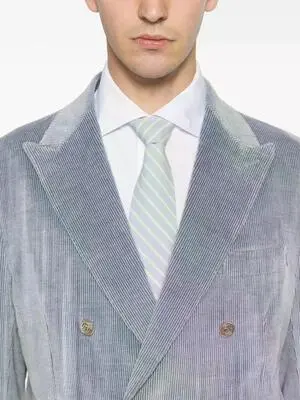Eleventy Double-breasted Corduroy Blazer