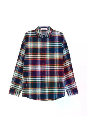 DARKPARK Check-print Shirt - Blue