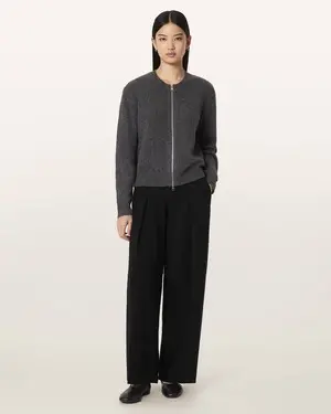 ALLSAINTS Emilia Pleated High Rise Pants