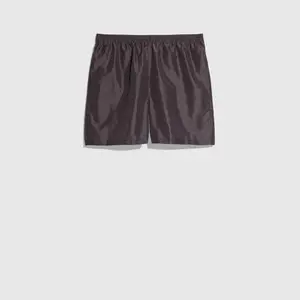 Gucci Printed Polyester Poplin Swim Shorts - Brown