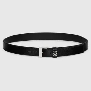 Gucci Belt With Square Buckle And Double G Detail