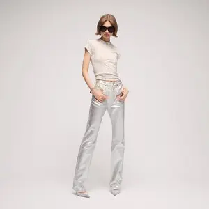 Gucci Straight Leg Denim Pants With Soft Coating