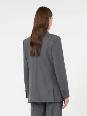 Max Mara Double-breasted Wool Flannel Blazer